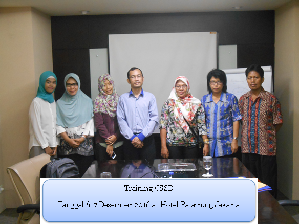 Training Central Sterile Supply Department-CSSD | Citra Inti